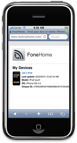 Fonehome - Tìm lại iPhone/iPod/iPad bị mất | Viết bởi ducnv